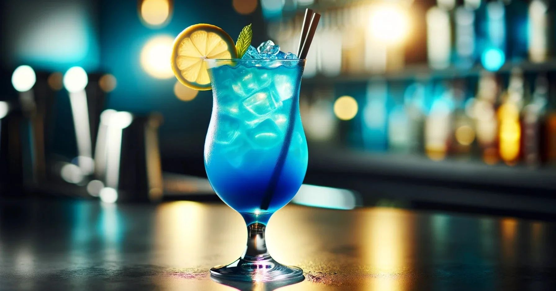 Błękitna Laguna (Blue Lagoon) - przepis na drink z Curacao